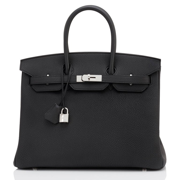 Hermes Birkin 35cm Black Togo Palladium Hardware Bag Z Stamp, 2021 at ...