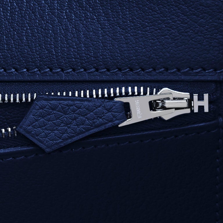 Hermes Birkin 35cm Blue Nuit Deep Navy Togo Palladium Birkin Bag Y ...
