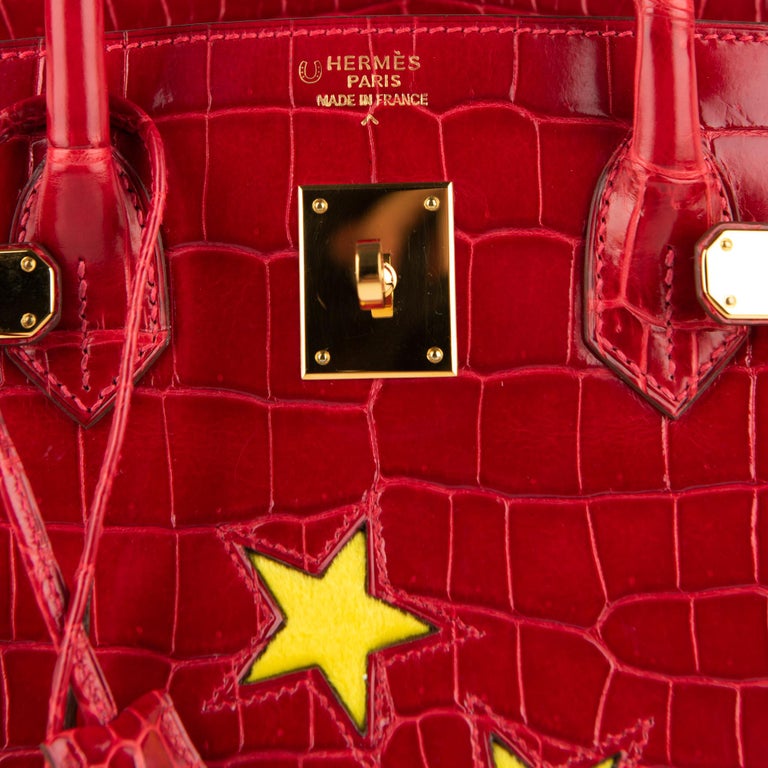1stdibs Exclusive Hermès Birkin 35cm Braise “China Flag” Porosus ...