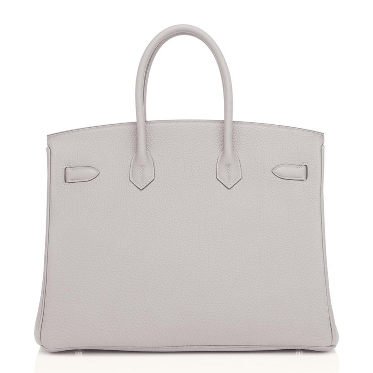 Hermes Birkin 35cm Gris Perle Pearl Gray Gold Hardware Y Stamp, 2020 at ...
