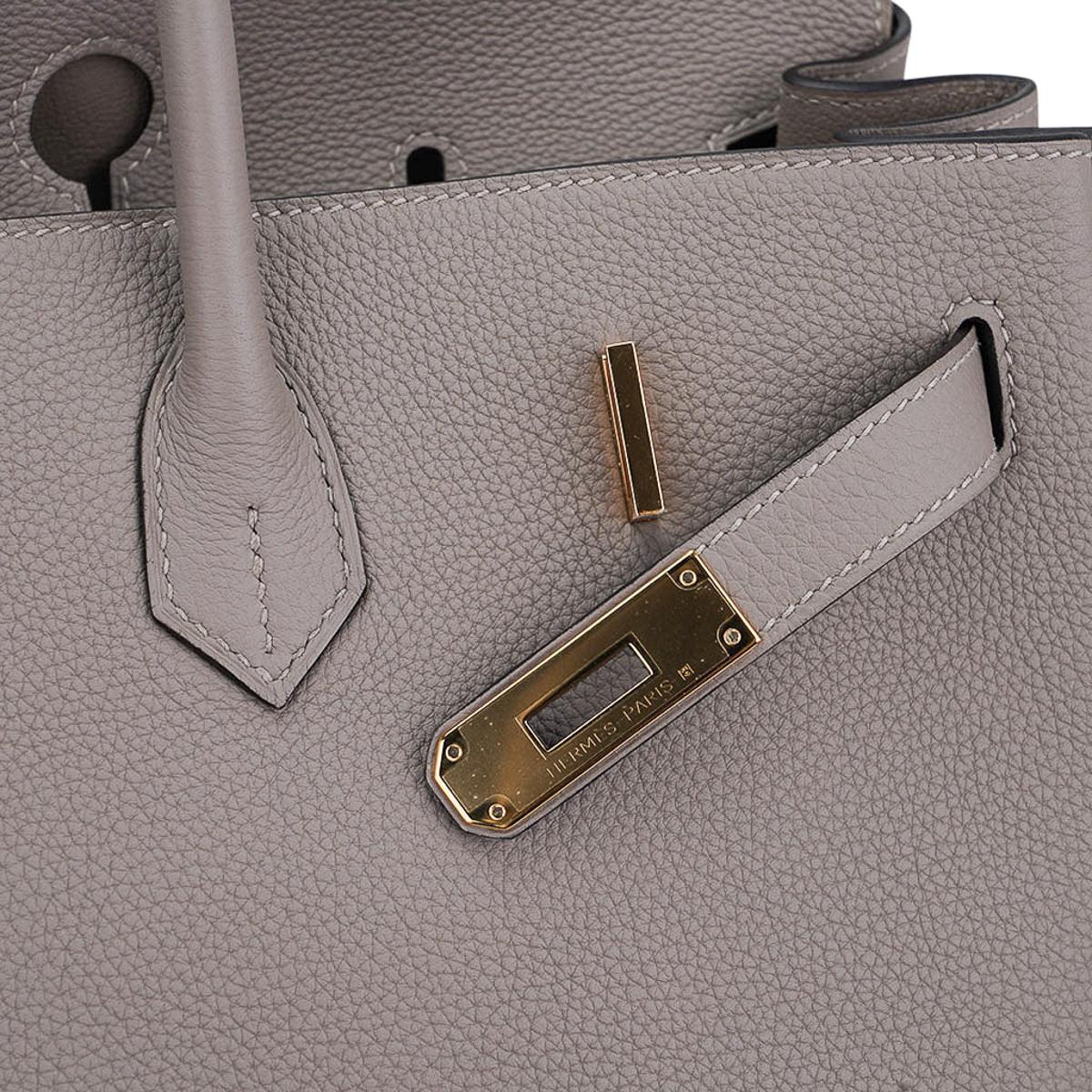 Hermes Birkin 40 Gris Asphalte Bag Gold Hardware Togo Leather For Sale ...