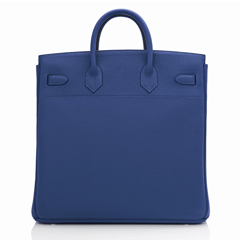 Hermes Birkin 40cm HAC Deep Blue Togo Palladium Bag Z Stamp, 2021 ULTRA ...