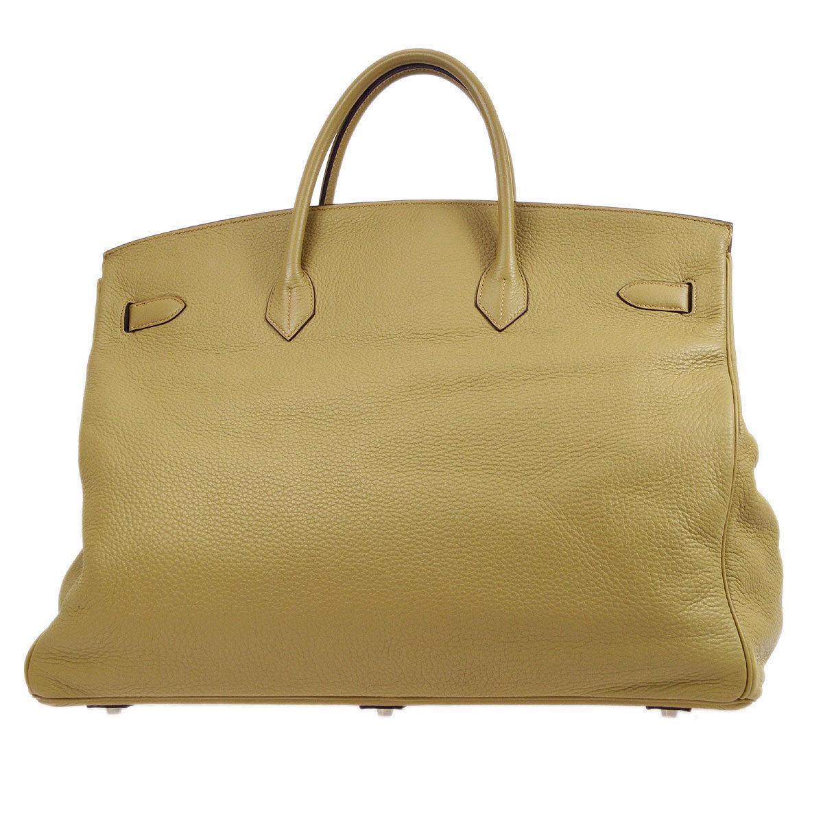 HERMES Birkin 50 Taurillon Clemence Leather Palladium Men's Travel Tote ...