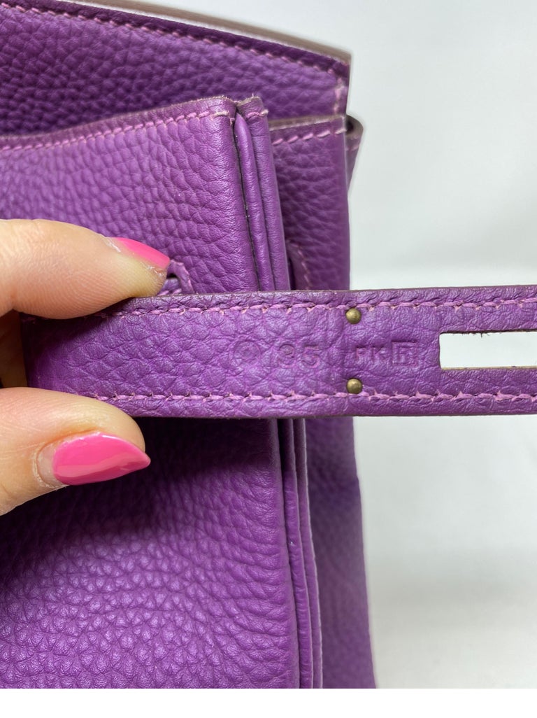Hermes Birkin Anemone 35 Bag For Sale at 1stDibs