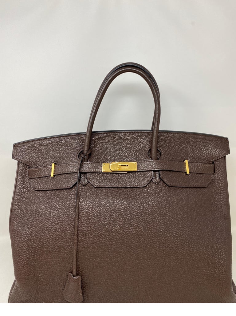 Hermes Birkin Chocolate 40 Bag For Sale at 1stDibs
