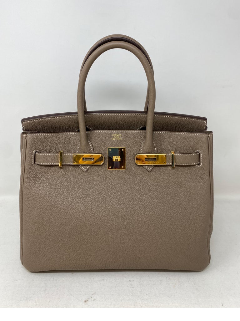 Hermes Birkin Etoupe 30 Bag For Sale at 1stDibs