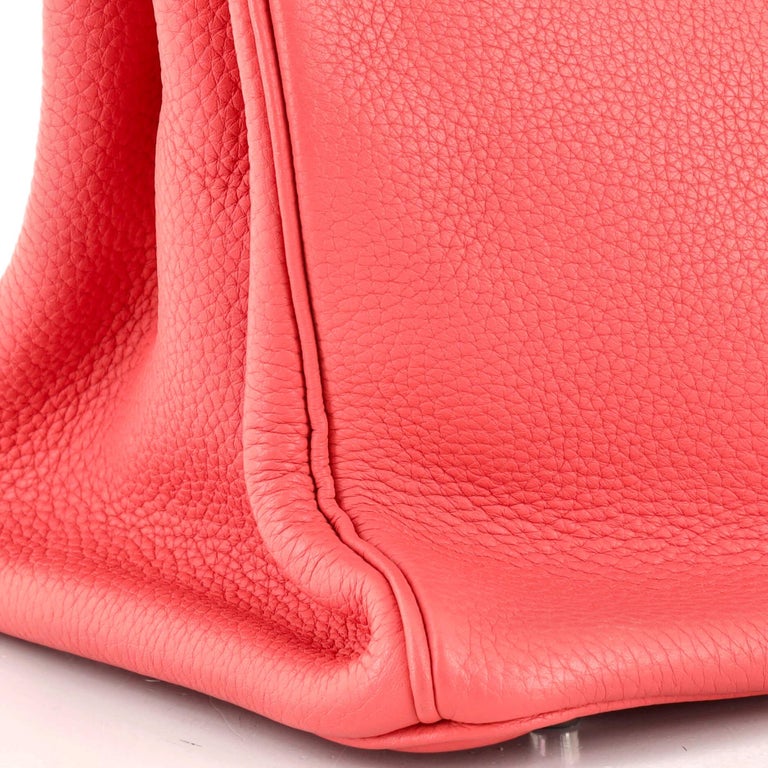 Hermes Birkin Handbag Bougainvillea Clemence with Palladium Hardware 35 ...