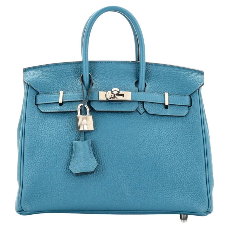 Hermes Birkin Handbag Cobalt Togo with Palladium Hardware 25 For Sale ...