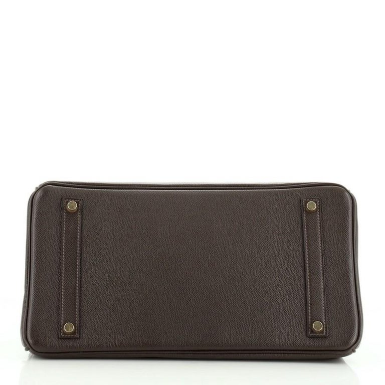 Hermes Birkin Handbag Ebene Epsom with Gold Hardware 35 at 1stDibs ...