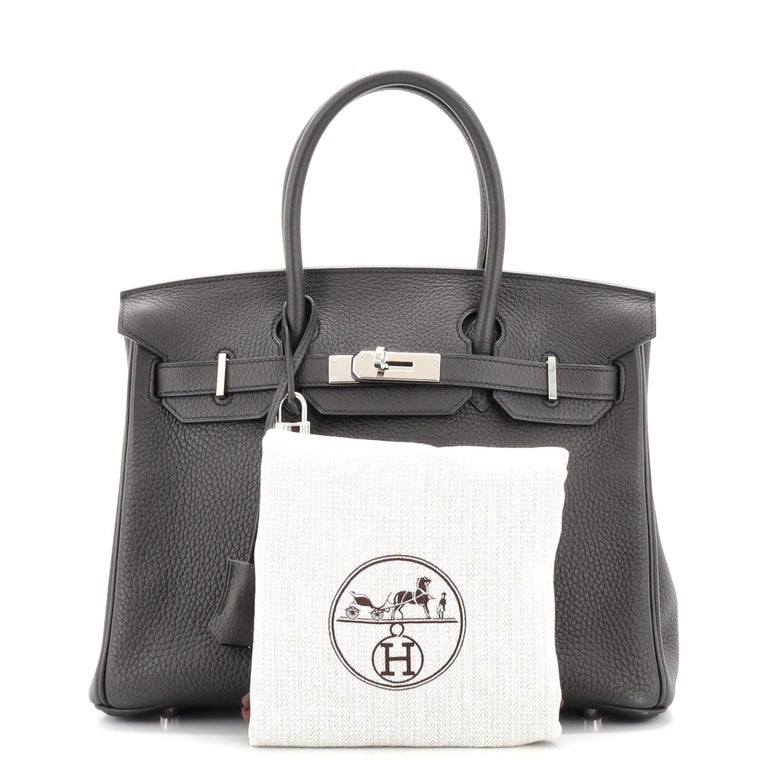 Hermes Birkin Handbag Plomb Clemence with Palladium Hardware 30 For ...