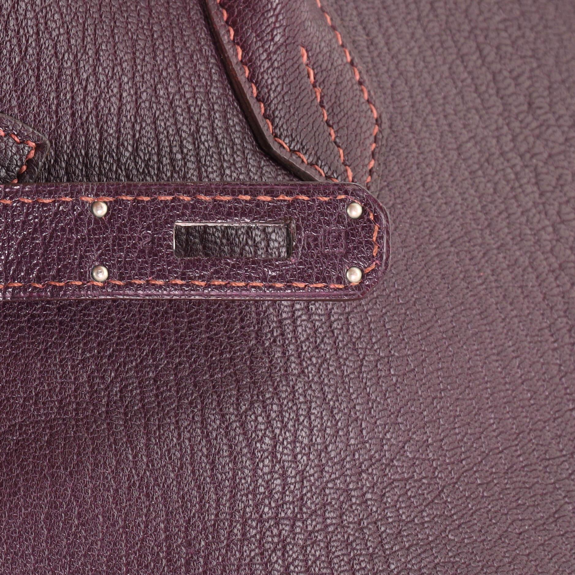 Hermes Birkin Handbag Raisin Chevre de Coromandel with Palladium ...