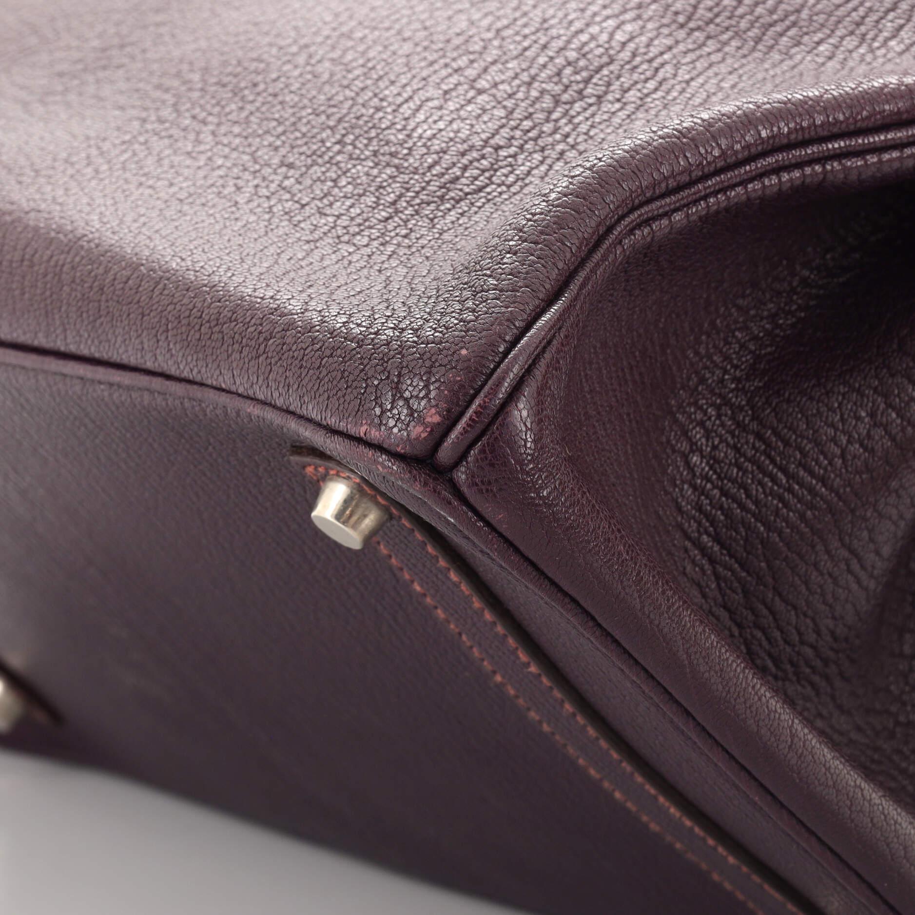 Hermes Birkin Handbag Raisin Chevre de Coromandel with Palladium ...