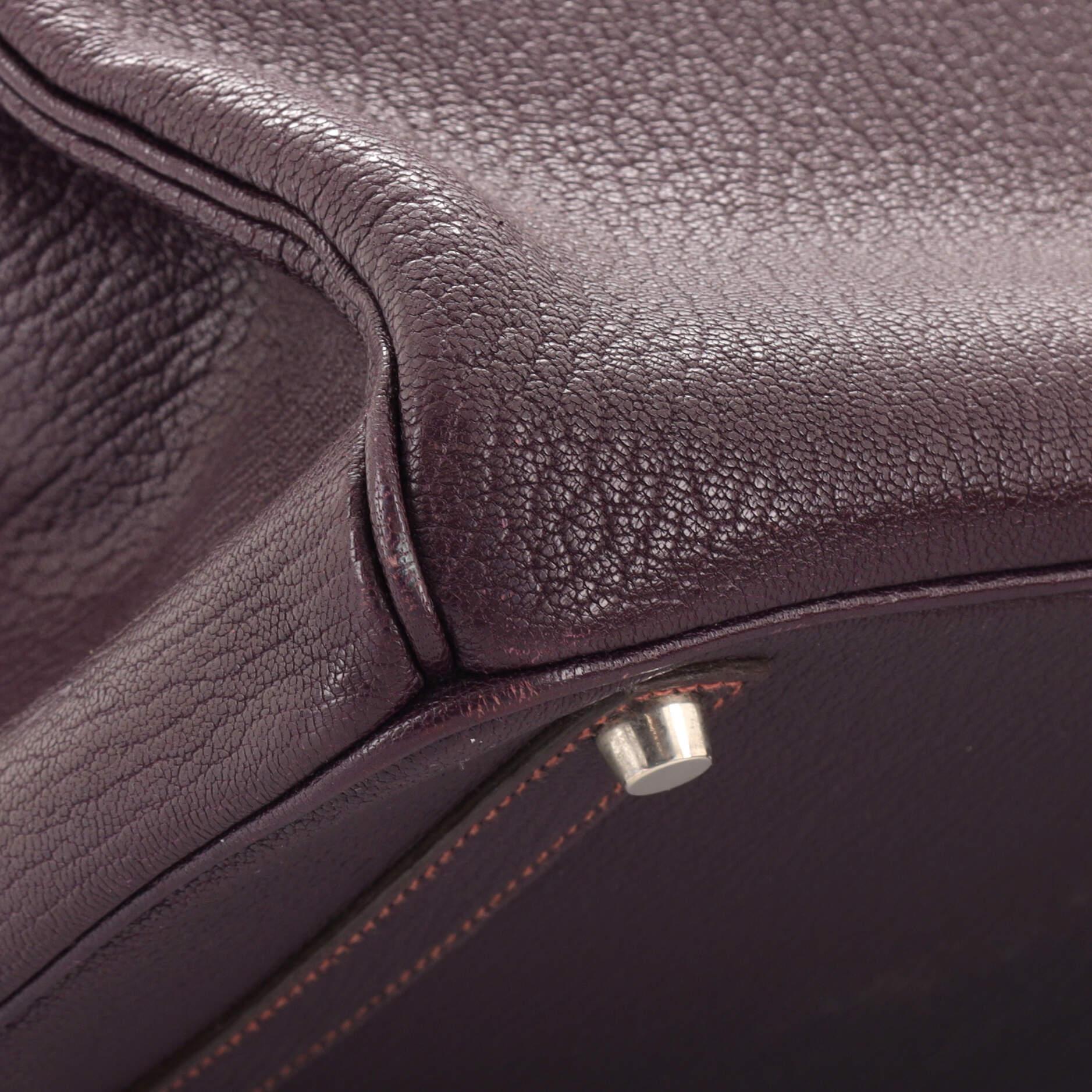 Hermes Birkin Handbag Raisin Chevre de Coromandel with Palladium ...