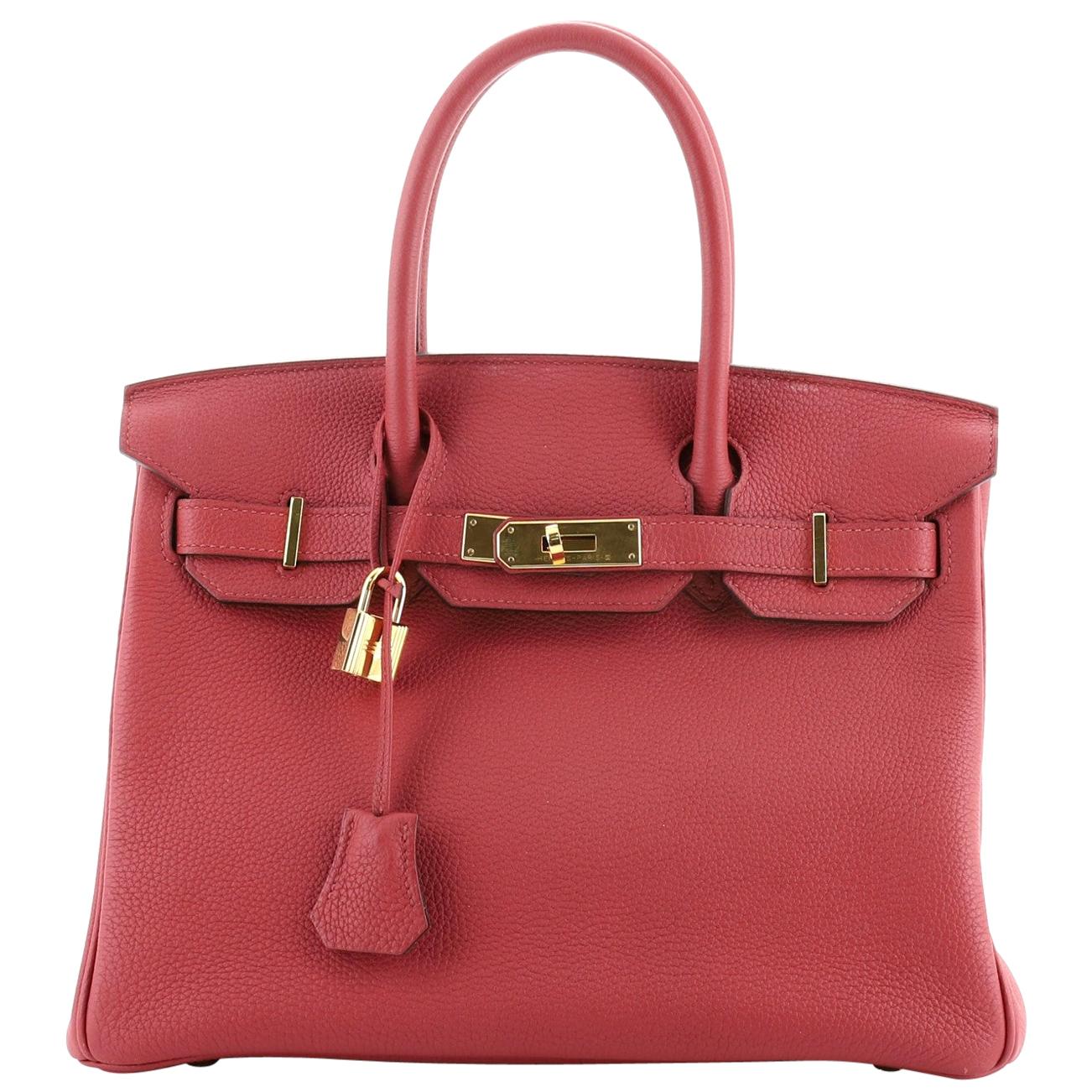Hermes Pink Handbag - 133 For Sale on 1stDibs