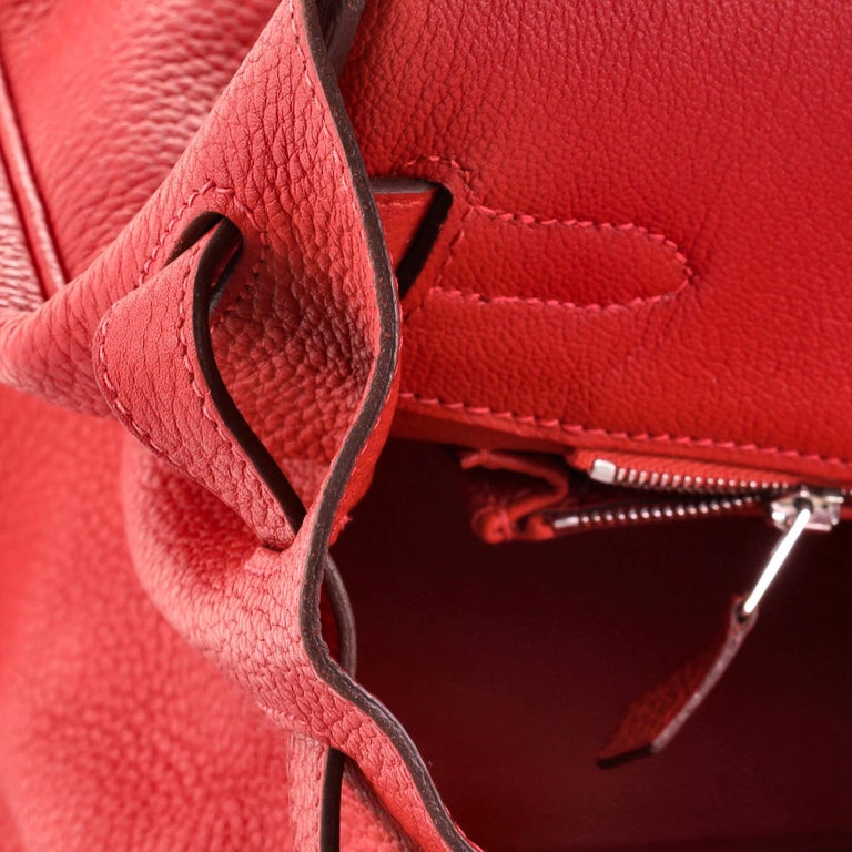 Hermes Birkin Handbag Rouge Vif Togo with Palladium Hardware 35 For ...