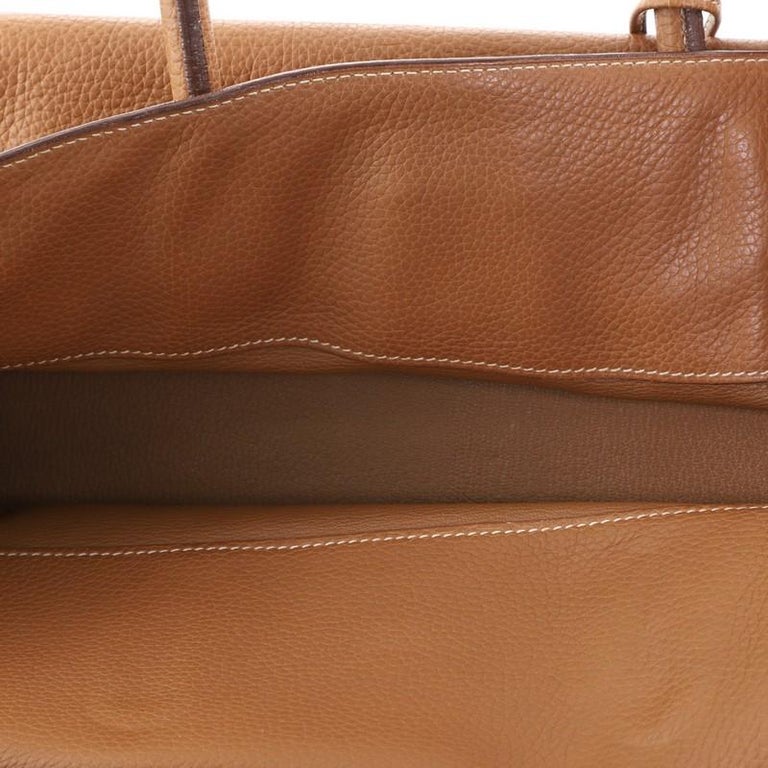 Hermes Birkin JPG Handbag Gold Clemence with Gold Hardware 42 at 1stDibs