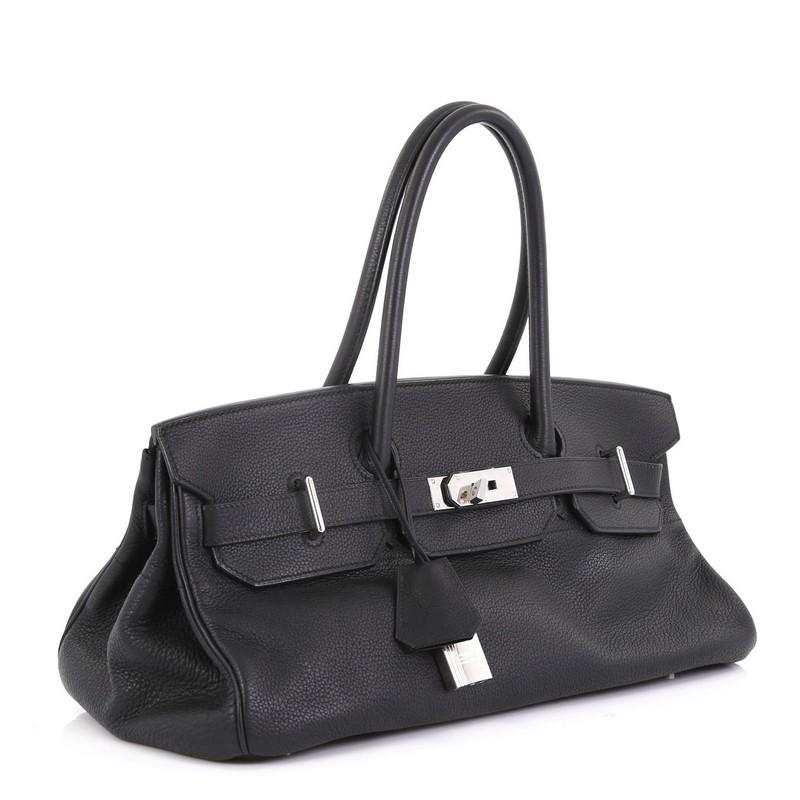 Hermes Birkin JPG Handbag Noir Clemence with Palladium Hardware 42 at ...