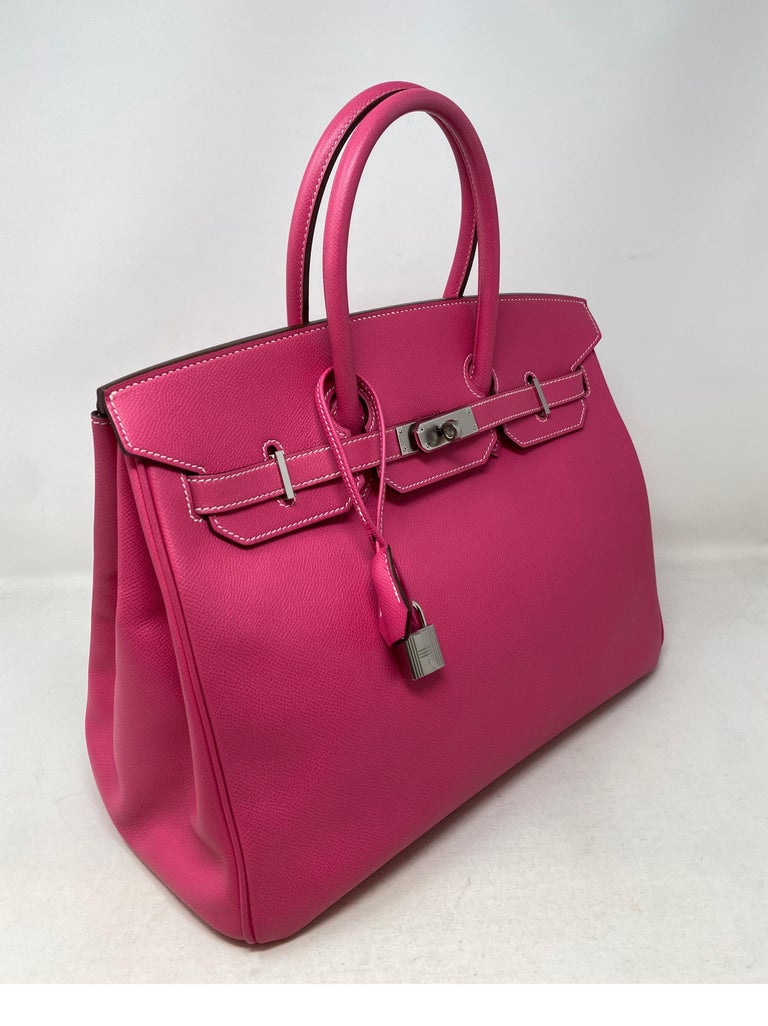 Hermes Birkin Rose Tyrien 35 Bag Candy Bag at 1stDibs