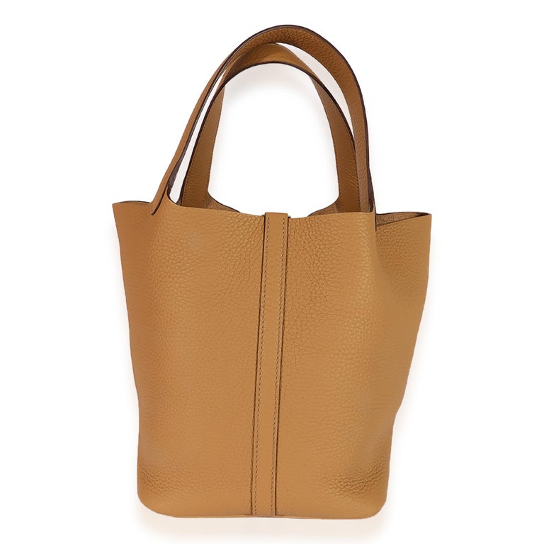 Hermès Biscuit Clémence Picotin Lock 22 PHW For Sale at 1stDibs