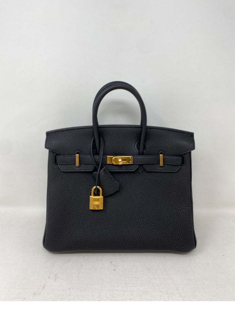 Hermes Black 25 Birkin Bag For Sale at 1stDibs