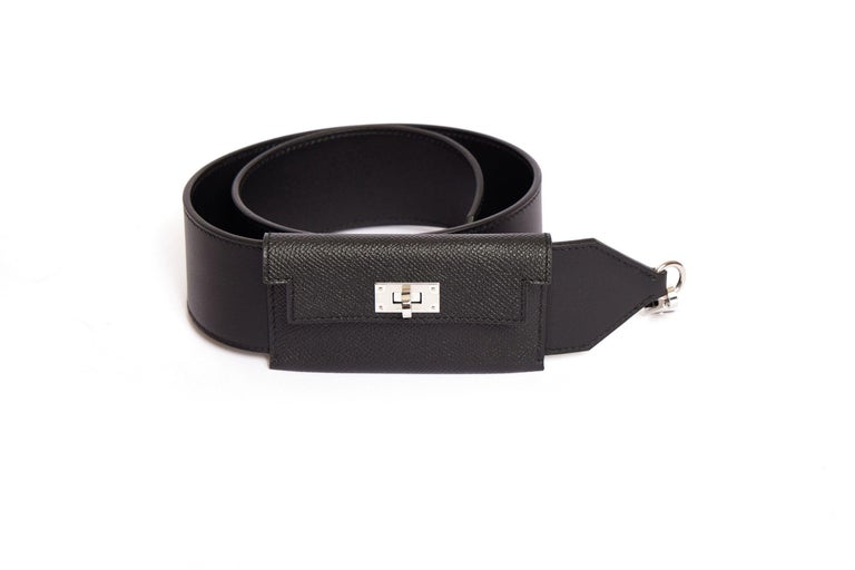 Hermès Black Bandouliere Kelly Pocket For Sale at 1stDibs