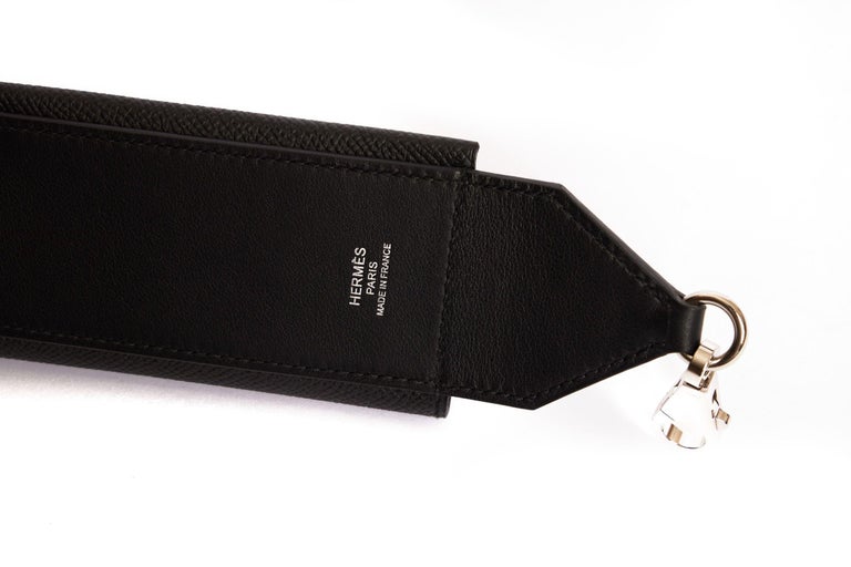 Hermès Black Bandouliere Kelly Pocket For Sale at 1stDibs