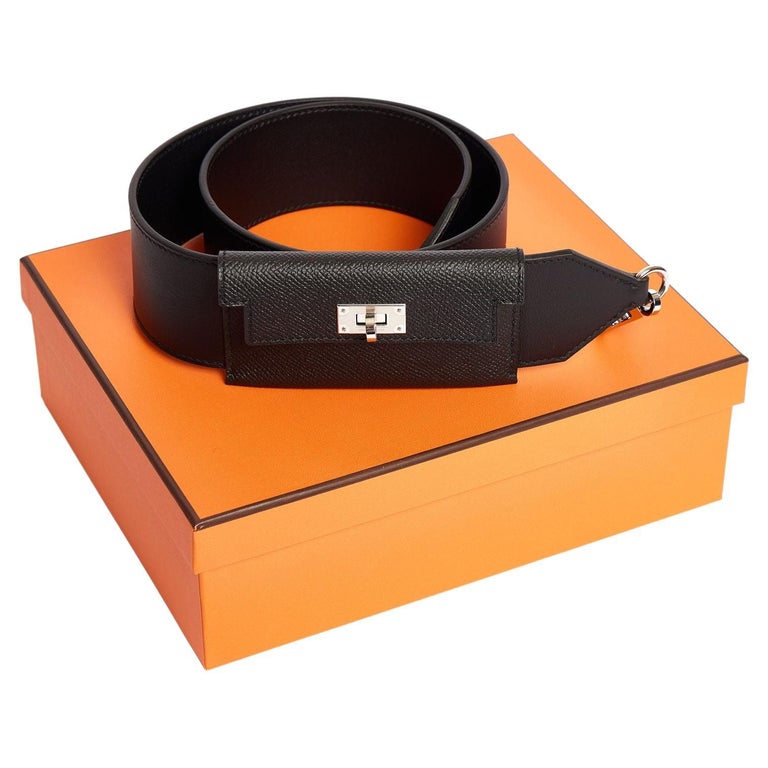 Hermès Black Bandouliere Kelly Pocket For Sale at 1stDibs