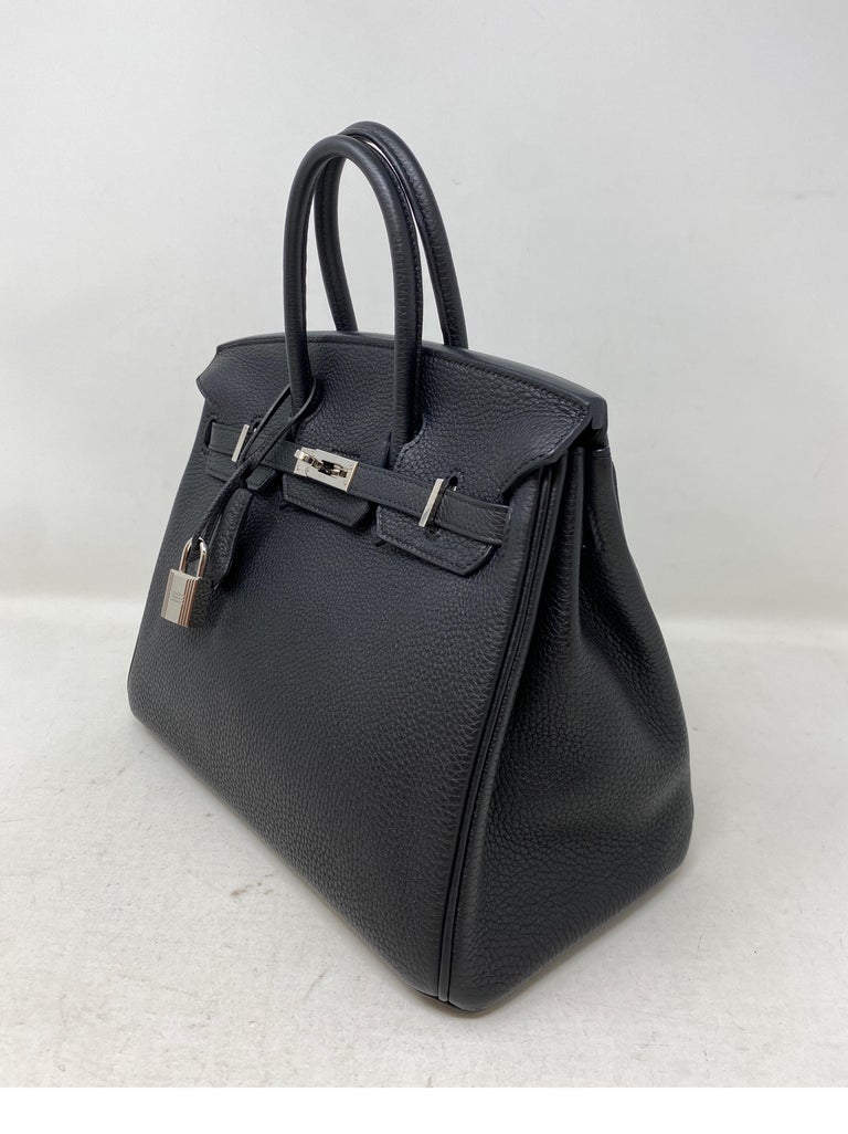 Hermes Black Birkin 25 Bag at 1stDibs | chanel birkin bag