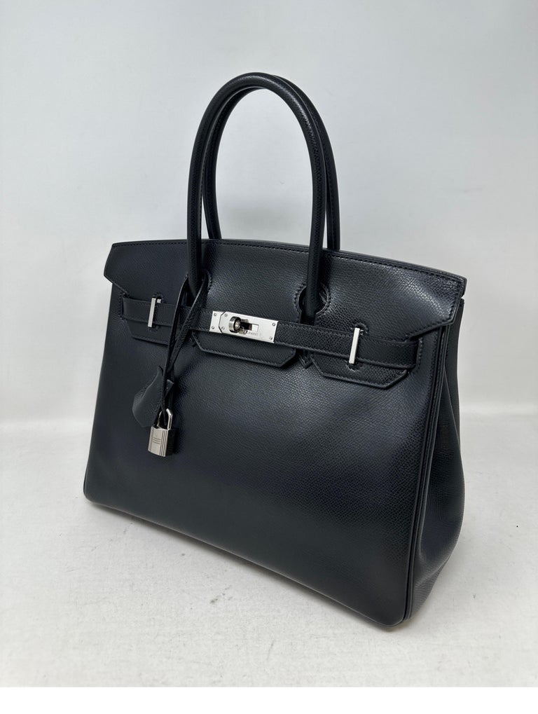 Hermes Black Birkin 30 Bag For Sale at 1stDibs
