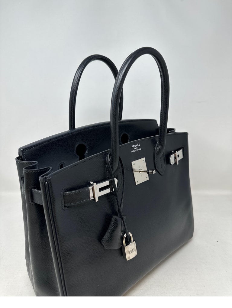 Hermes Black Birkin 30 Bag For Sale at 1stDibs