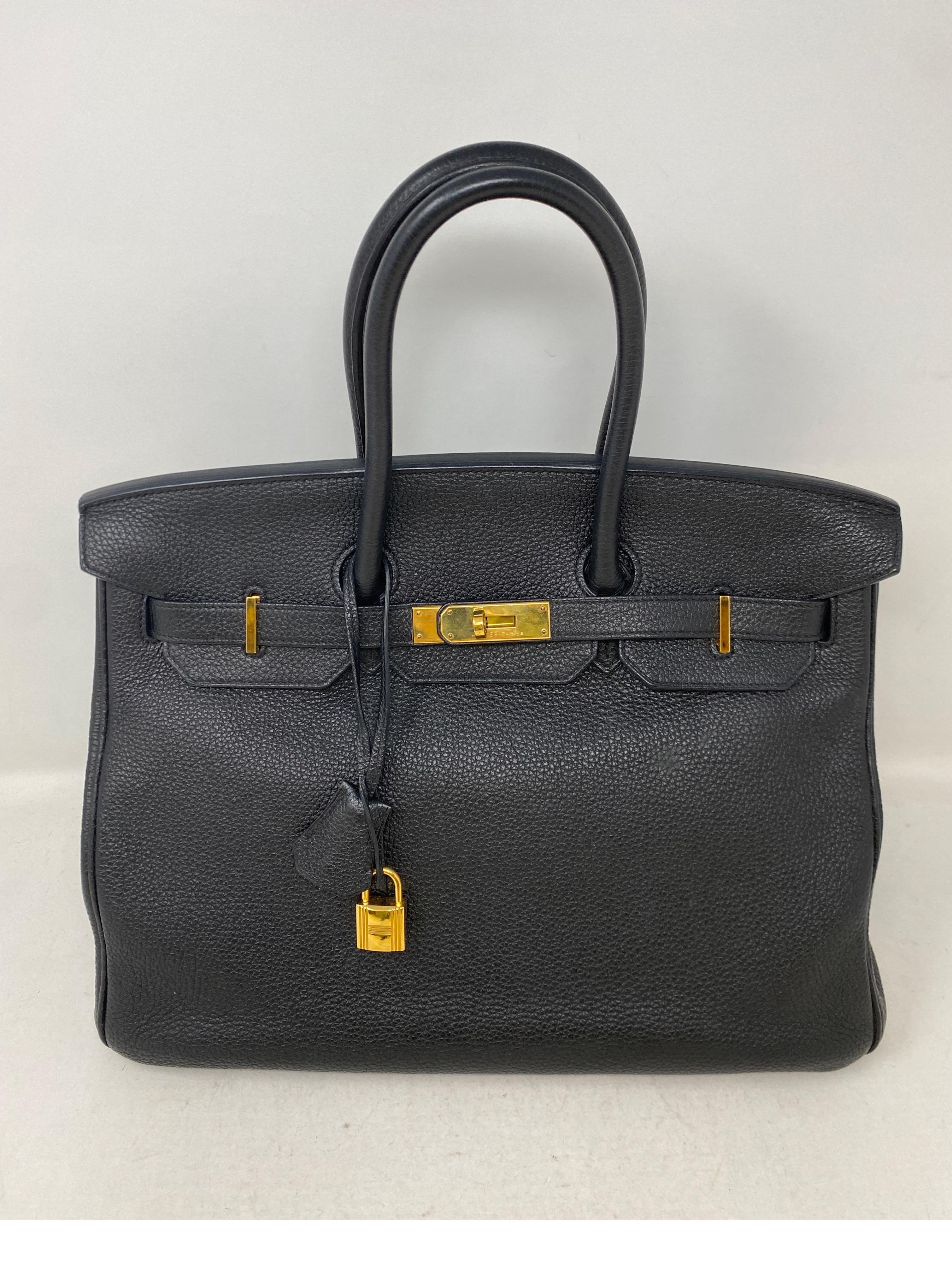 Hermes Black Birkin 35 Bag For Sale at 1stDibs | birkin sizes, birkin ...