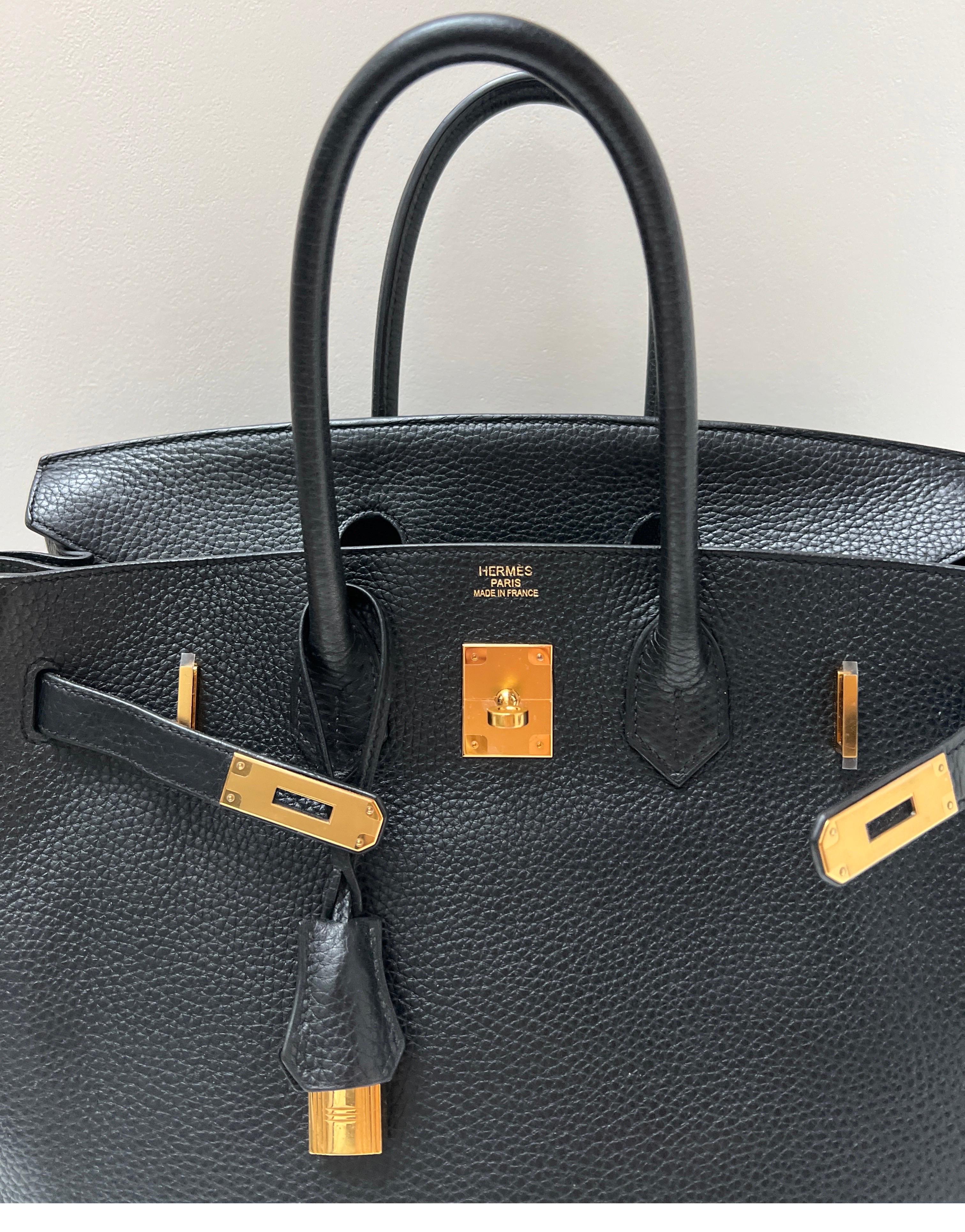 Hermes Black Birkin 35 Bag For Sale at 1stDibs