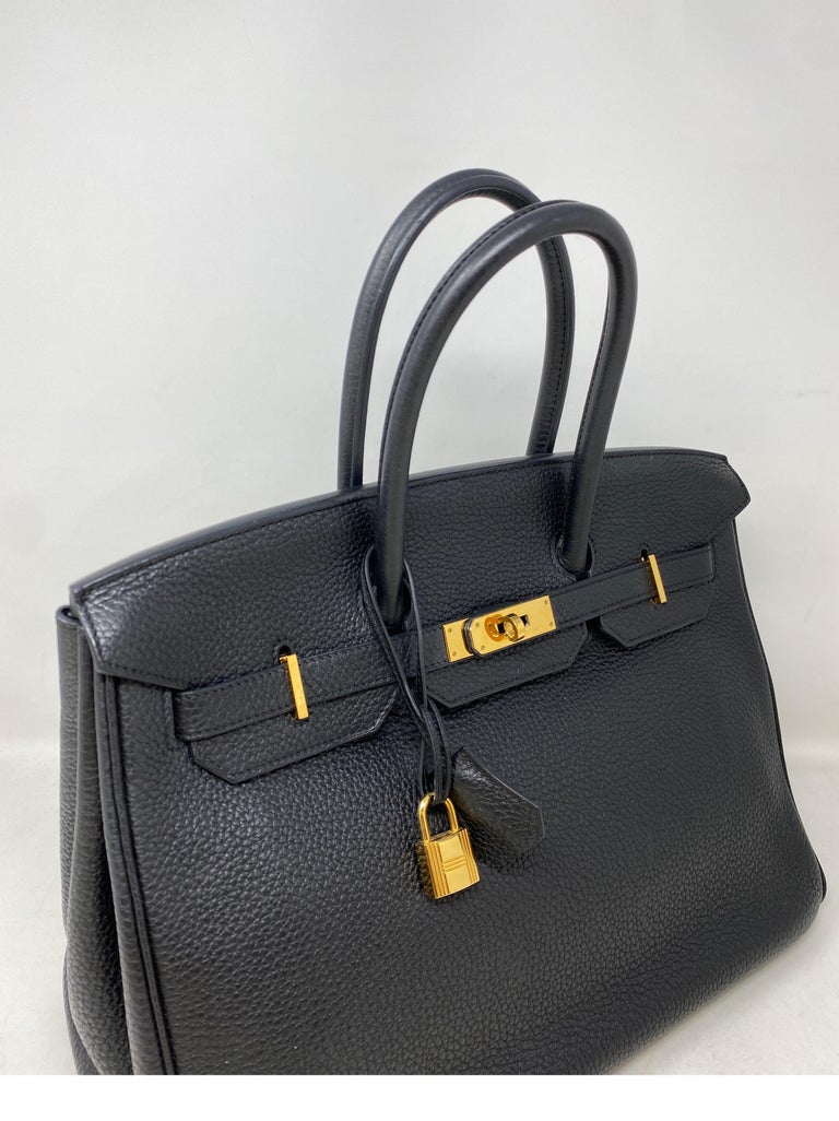 Hermes Black Birkin 35 Bag For Sale at 1stDibs
