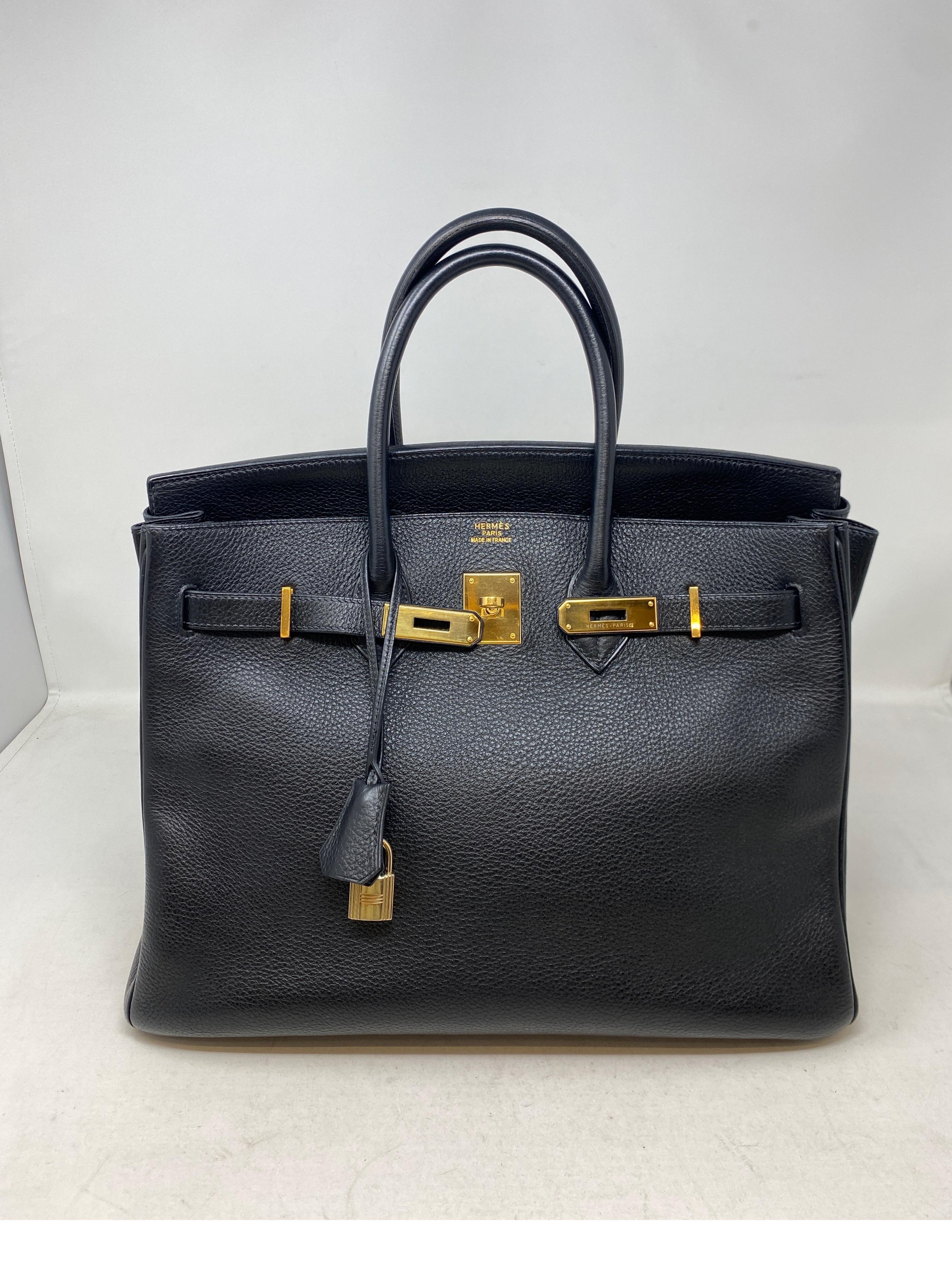 Hermes Black Birkin 35 Bag at 1stDibs | hermes so black birkin, kili ...