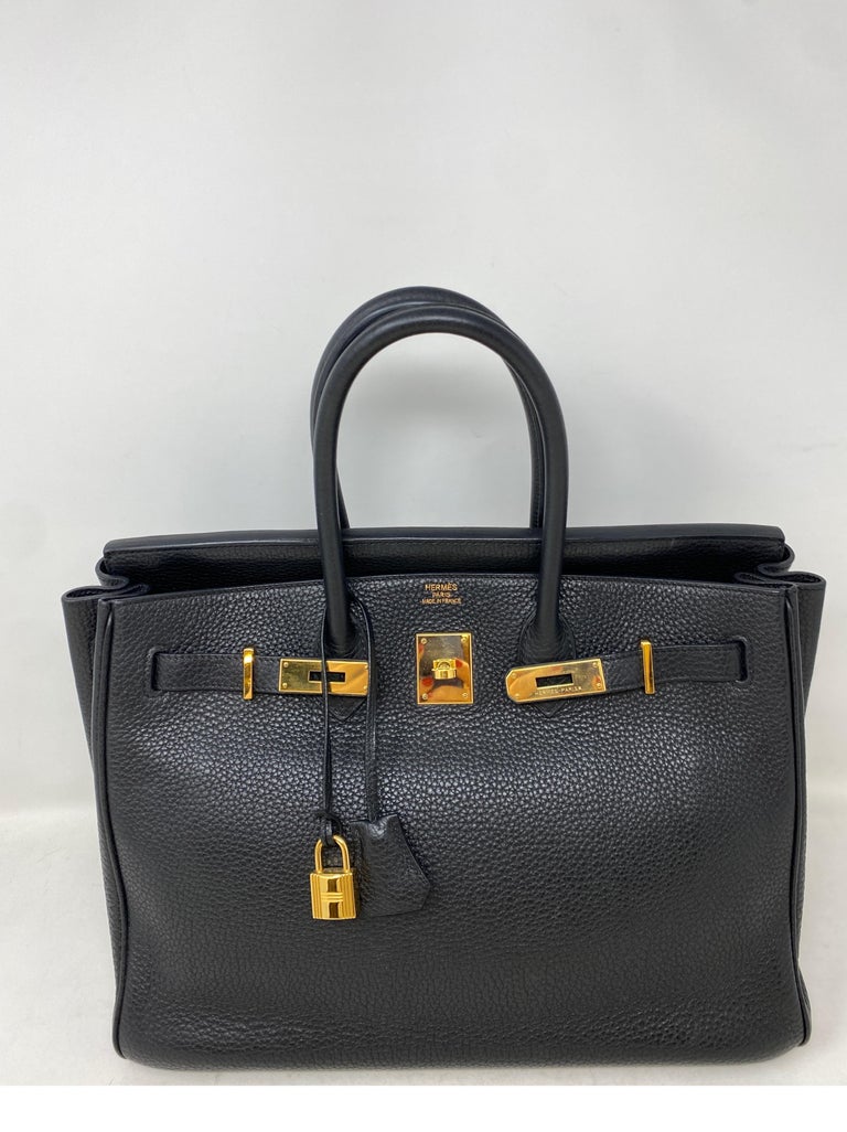 Hermes Black Birkin 35 Bag For Sale at 1stDibs