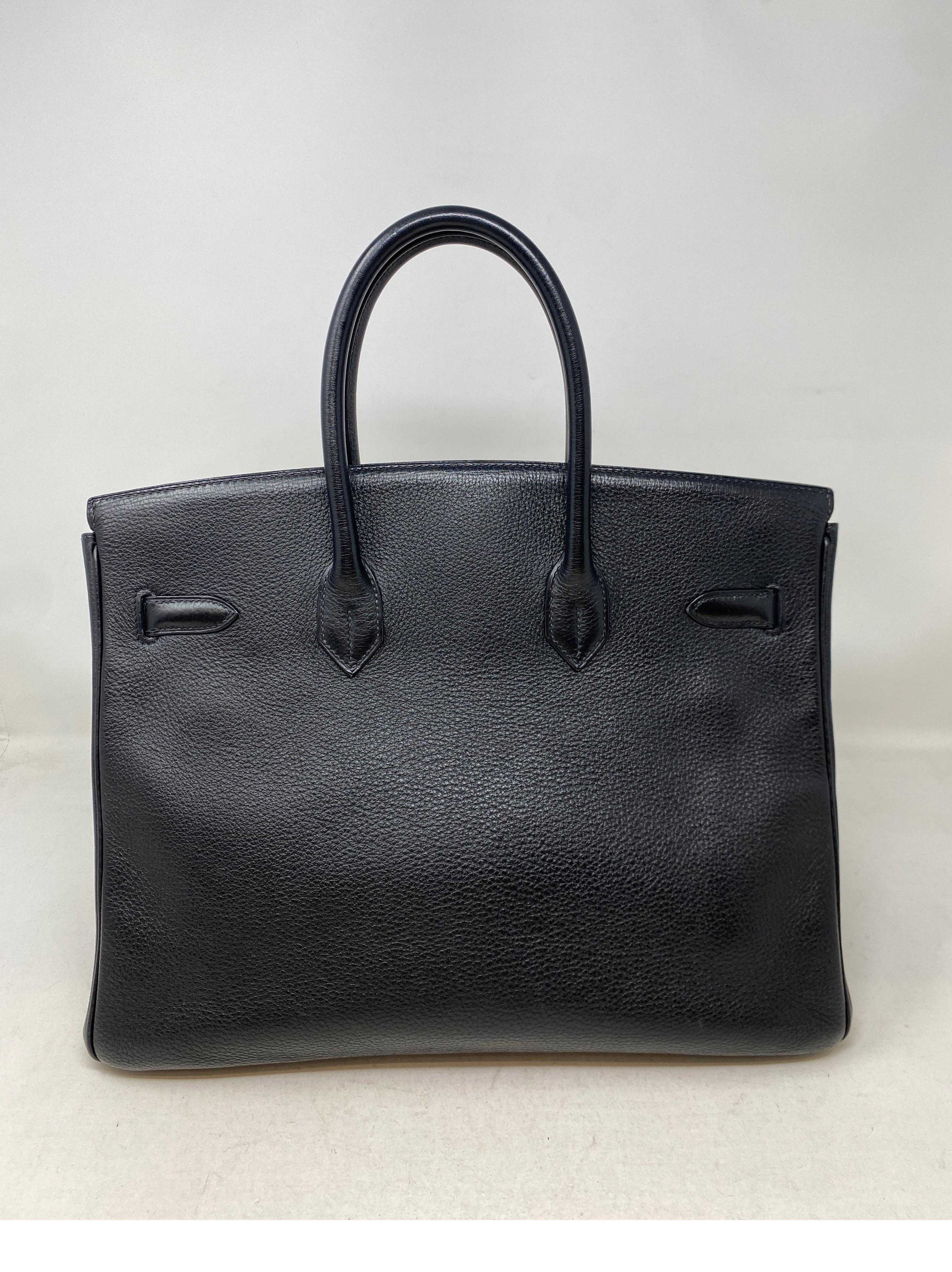 Hermes Black Birkin 35 Bag at 1stDibs | hermes so black birkin, kili ...