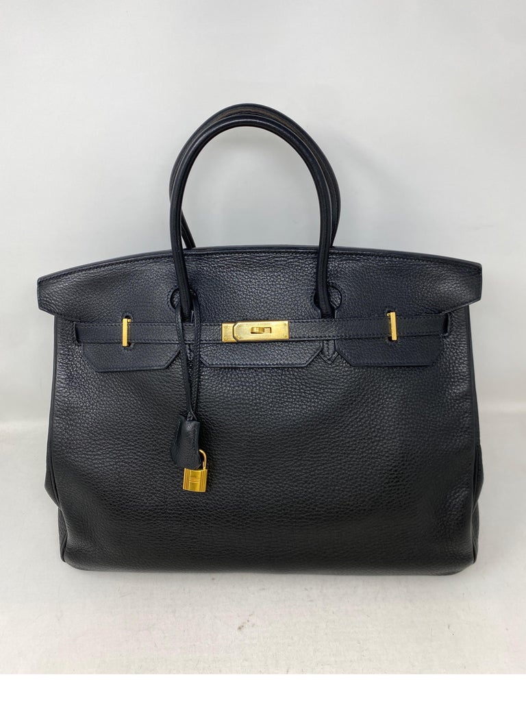 Hermes Black Birkin 40 Bag at 1stDibs