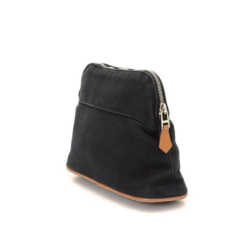 Hermes Black Bolide Pouch Clutch at 1stDibs