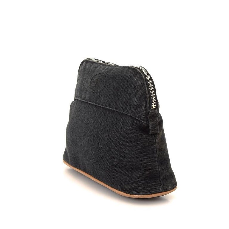 Hermes Black Bolide Pouch Clutch at 1stDibs