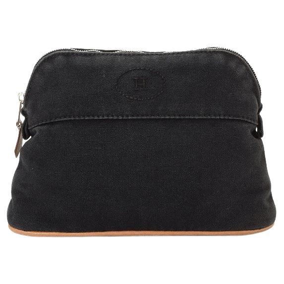 Hermes Black Bolide Pouch Clutch at 1stDibs