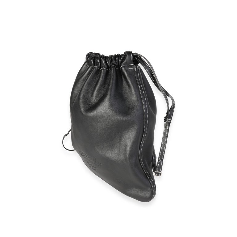 Hermès Black Cheri Calfskin Bridado Backpack PHW For Sale at 1stDibs