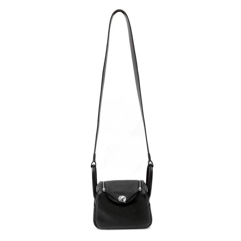 Hermès Black Clemence Mini Lindy 20 at 1stDibs | hermes mini lindy 20 ...
