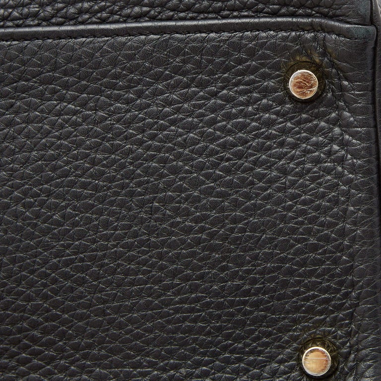 Hermes Black Fjord Leather Gold Finish Kelly Retourne 35 Bag For Sale ...
