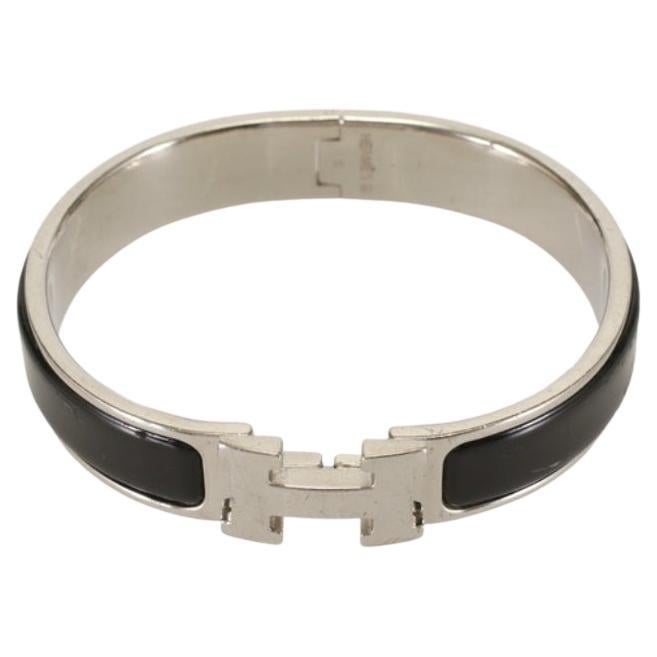 Hermès Palladium Clic Clac H-Armreif im Angebot bei 1stDibs