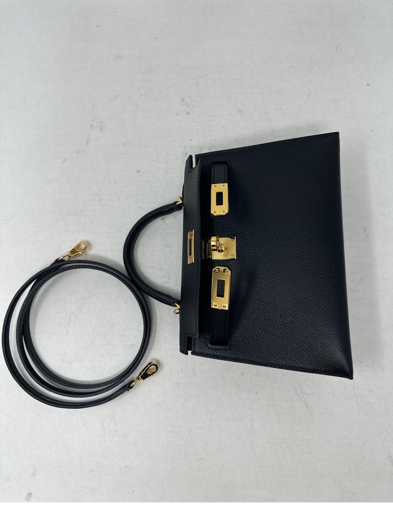 Hermes Black Mini Kelly Bag For Sale at 1stDibs