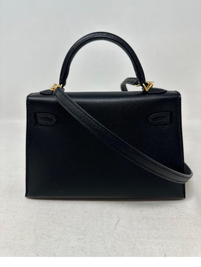 Hermes Black Mini Kelly Bag For Sale at 1stDibs