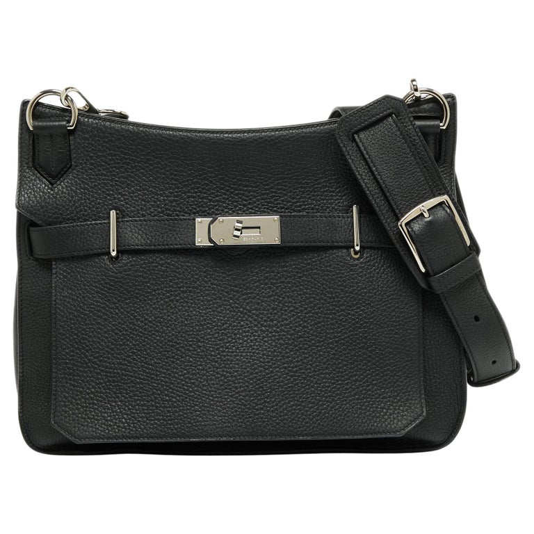 Hermes Black Togo Leather Palladium Finish Jypsiere 34 Bag For Sale at ...