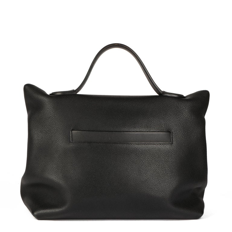 Hermès Black Togo Leather and Swift Leather 24/24 35cm For Sale at 1stDibs