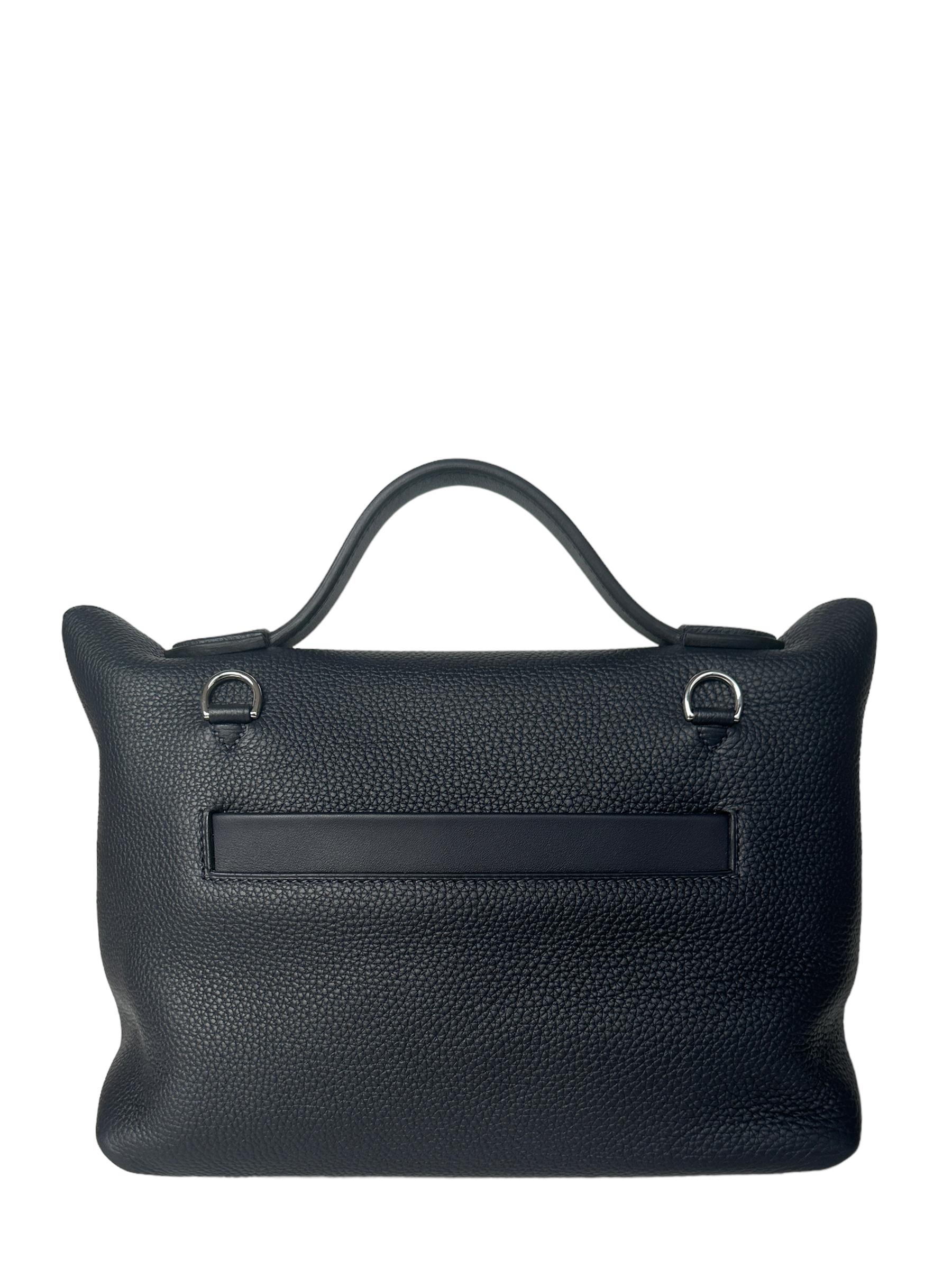 Hermes Black Togo/Swift Leather 29cm 24/24 Bag For Sale at 1stDibs