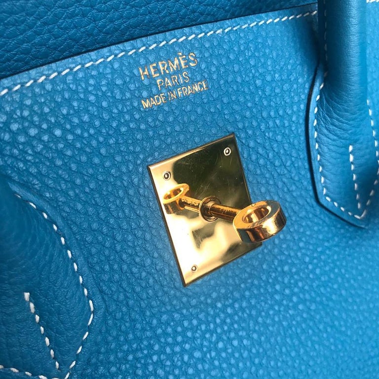 Hermès Blue Jean 35cm Birkin bag at 1stDibs